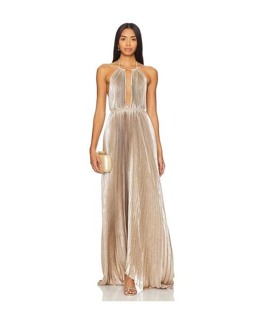 L'idée Boheme Gown in Natural | Lyst