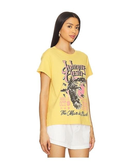 Daydreamer Johnny Cash Eagle Poster Tour Tee in Metallic | Lyst