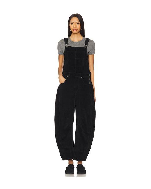 Free People X We The Free Good Luck Cord Overall in Black | Lyst