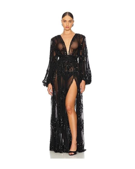 Bronx and Banco Amber Zoe Gown in Black | Lyst
