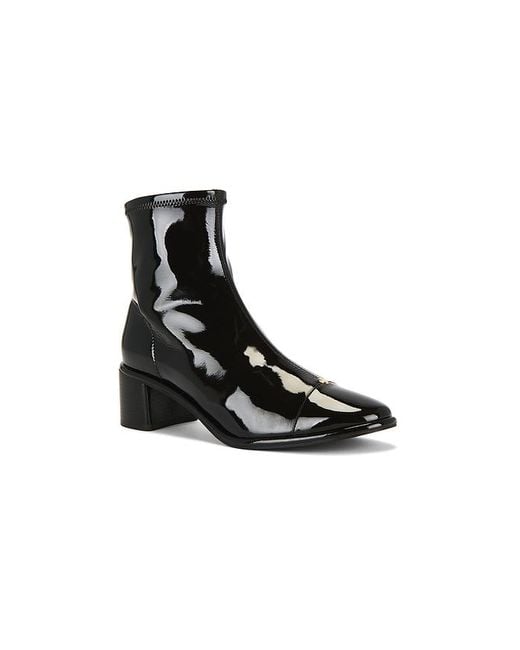 Tory Burch Cap Toe Heel Boot in Black | Lyst