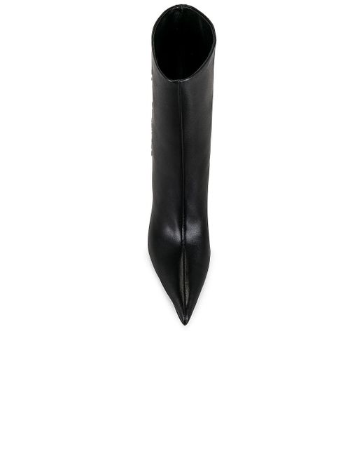 Alexander Wang Delphine 85 Ankle Boot With Silicone Logo in Black | Lyst