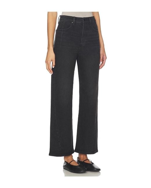 Pistola Kyra Ankle High Rise Bowed Jeans in Black | Lyst UK