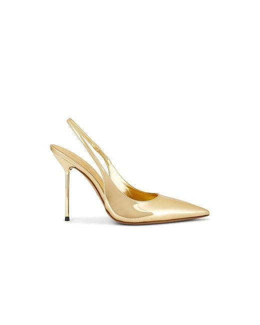 Paris Texas Lidia Slingback Heel in Metallic | Lyst UK