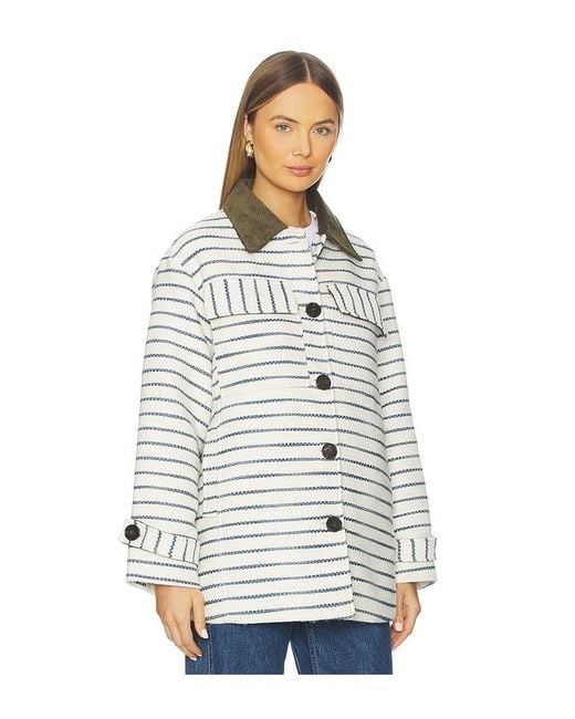 Maude Club Millie Coat in White | Lyst UK