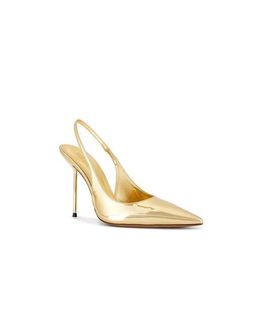 Paris Texas Lidia Slingback Heel in Metallic | Lyst UK