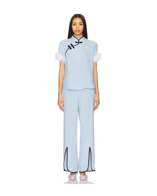 Sleeper Dragon Lounge Set With Detachable Feathers in Blue | Lyst