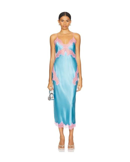 retroféte Jocelyn Dress in Blue | Lyst