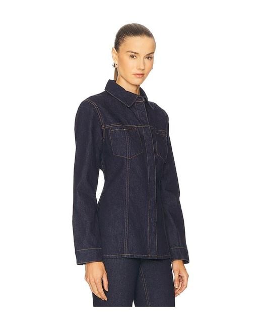 GRLFRND Drew Jacket in Blue | Lyst UK