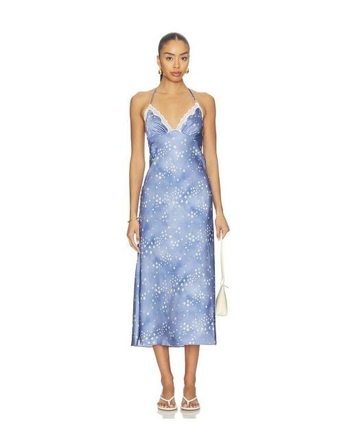 LoveShackFancy Evania Dress in Blue | Lyst