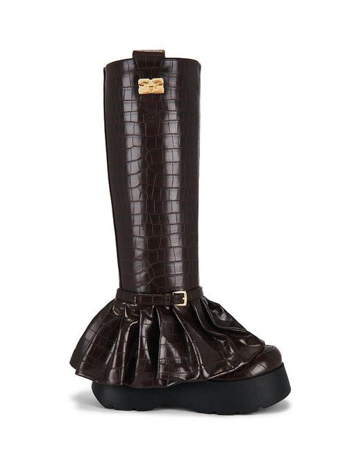 Ganni Kat Platform Boot in Black | Lyst UK