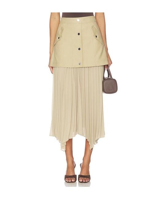 Veronica Beard Patricka Skirt in Natural | Lyst UK