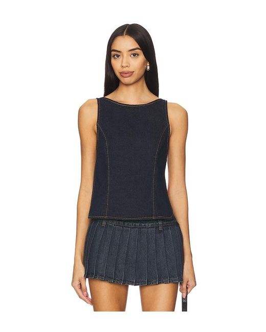 Lioness Rider Backless Top in Blue | Lyst