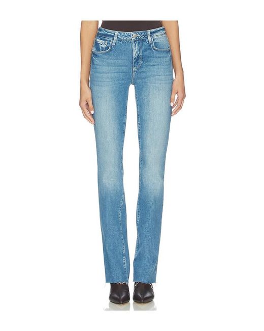 L'Agence Ruth High Rise Straight in Blue | Lyst UK