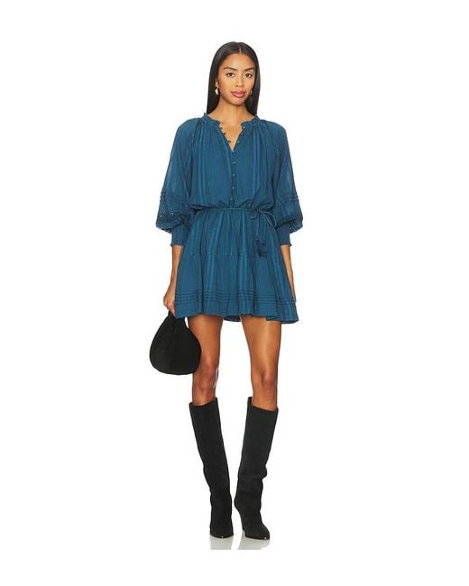 Cleobella Meadow Mini Dress in Blue | Lyst UK