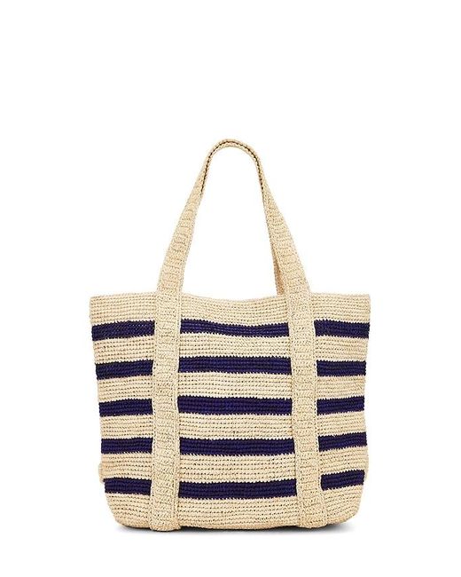 Hat Attack Original Straw Traveler Bag in Blue | Lyst