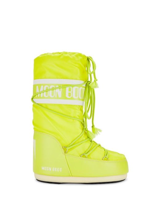 Moon Boot Icon Nylon Boot in Yellow | Lyst