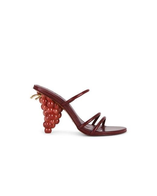 Cult Gaia Grape Sandal in Red | Lyst