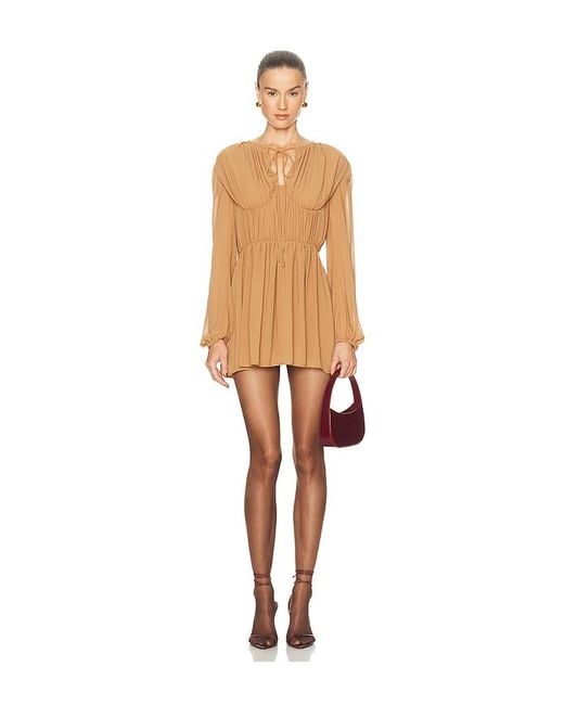 Camila Coelho Lysette Mini Dress in Natural | Lyst UK