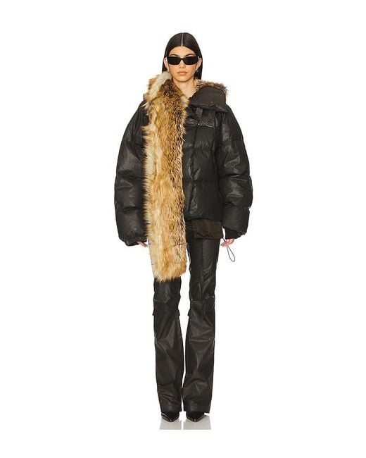 OTTOLINGER Woven Deconstructed Double Zip Puffer Jacket in Black | Lyst