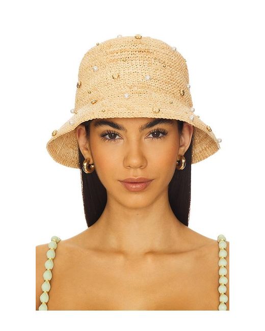 Nikki Beach Pearle Bucket Hat in Natural | Lyst