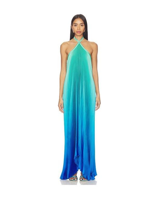 L'idée Deesse Gown in Blue | Lyst UK