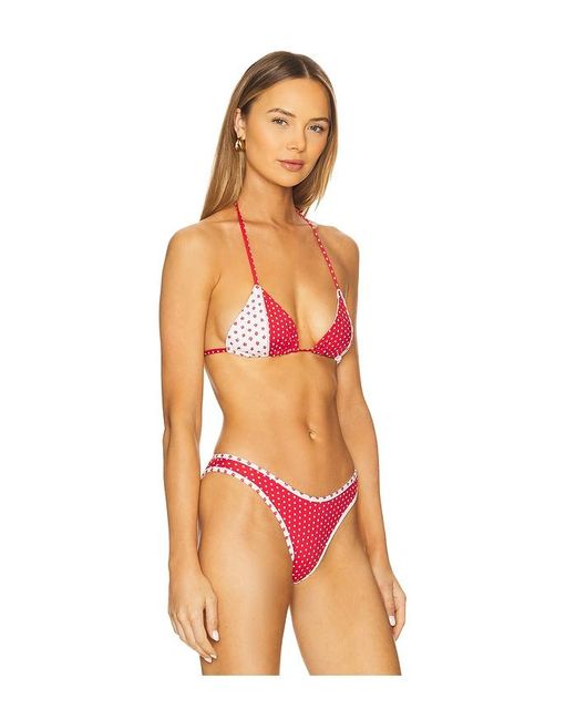 Frankie's Bikinis Coastal Bikini Top in Orange | Lyst