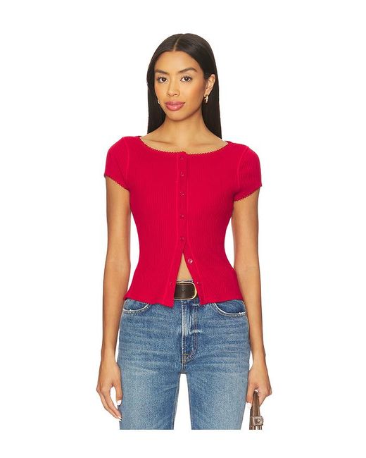 Free People Most Wanted Cardi in Red | Lyst UK