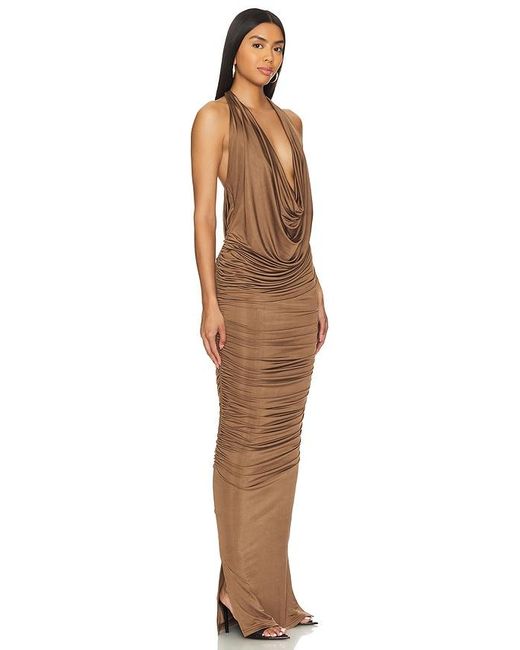 MOTHER OF ALL Ruby Maxi Dress in Brown | Lyst