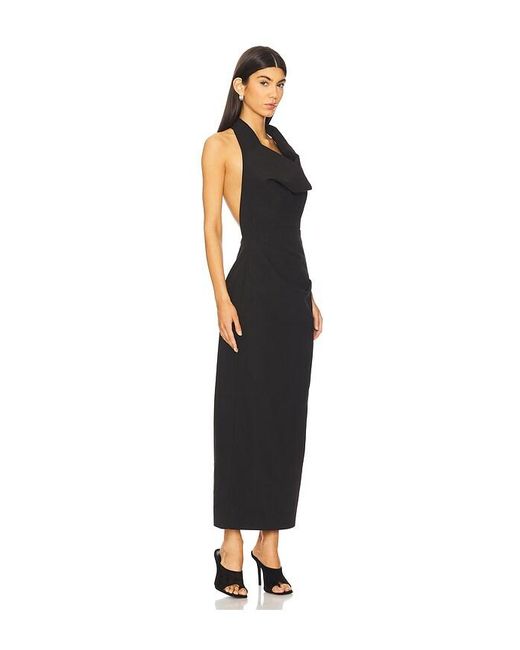 St. Agni Structural Tie Dress in Black | Lyst