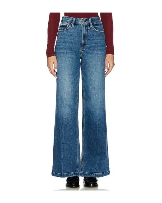 Pistola Lana High Rise Wide Leg in Blue | Lyst