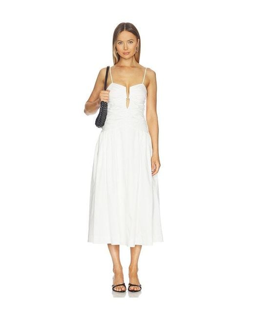 Nia Sawtelle Dress in White | Lyst