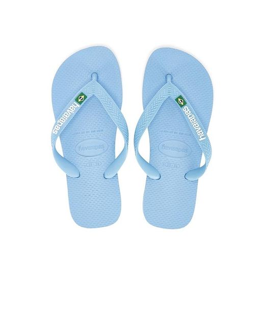 Havaianas Brazil Logo Sandal in Blue | Lyst
