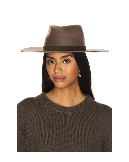 Janessa Leone Structured Wool Fedora Hat | Lyst