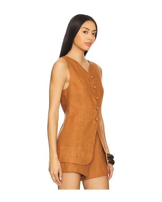 Posse Lorenzo Vest in Orange | Lyst