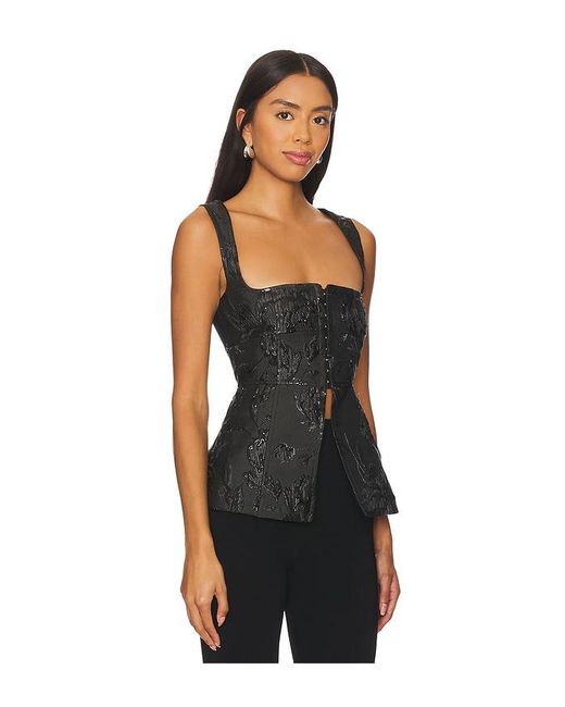 Clea Delfina Top in Black | Lyst