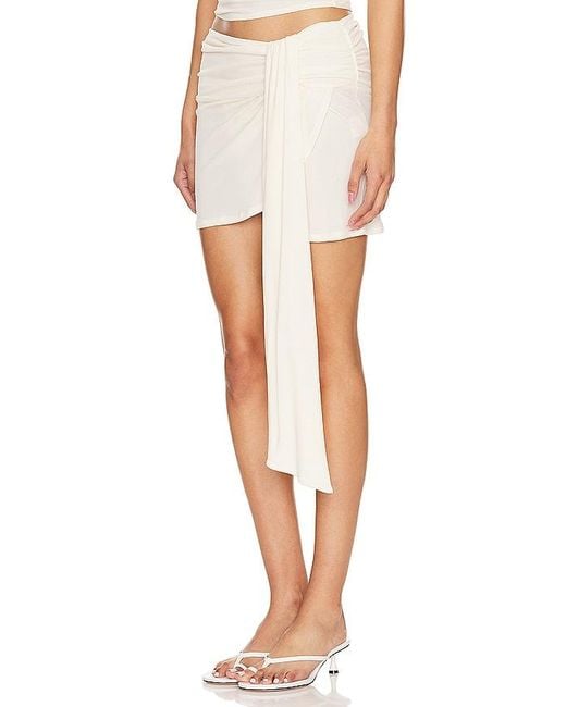 Asta Resort Chloe Mini Skirt in White | Lyst