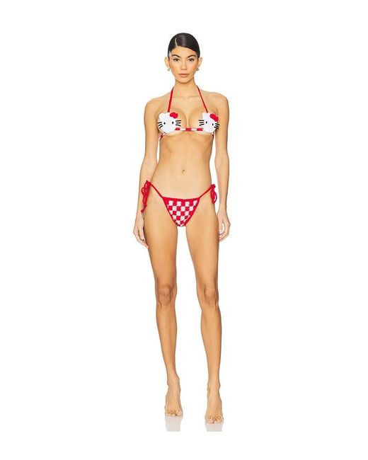 Gcds Hello Kitty Crochet Bikini in Orange | Lyst