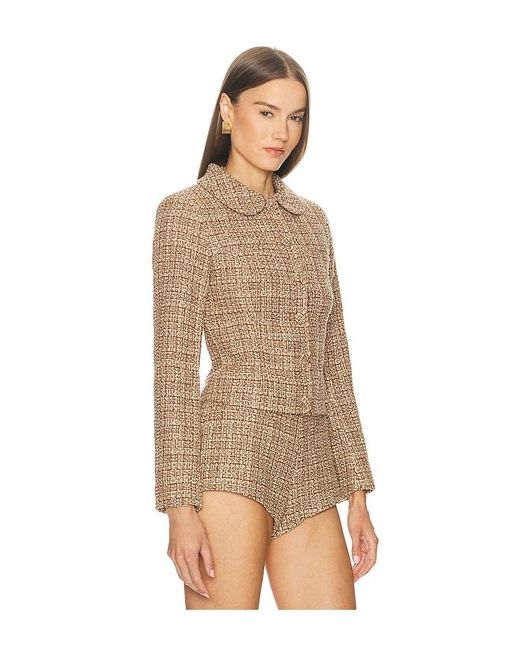 LOBA Daphne Tweed Jacket in Natural | Lyst