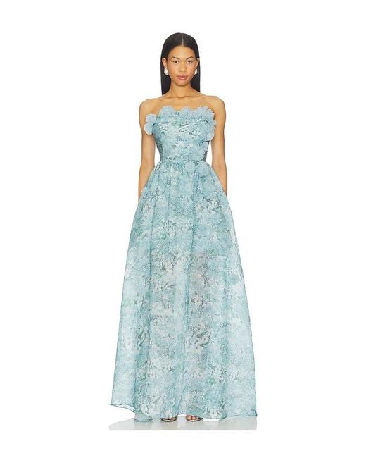Elliatt Faye Gown in Blue | Lyst UK