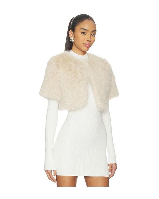 Unreal Fur Wings Bolero in White | Lyst UK
