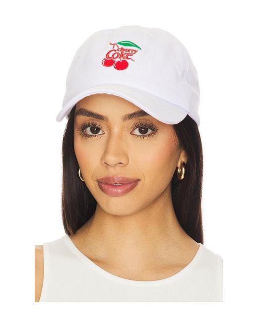 The Laundry Room Cherry Coke Branch Papa Cap in White | Lyst