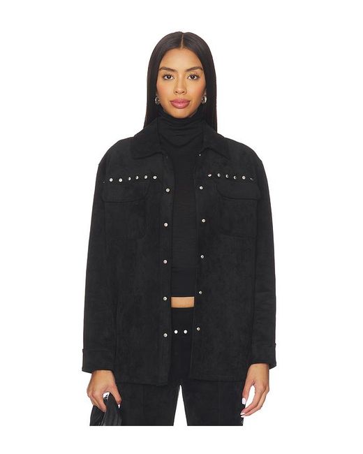 Amanda Uprichard Nirvana Suede Jacket in Black | Lyst UK
