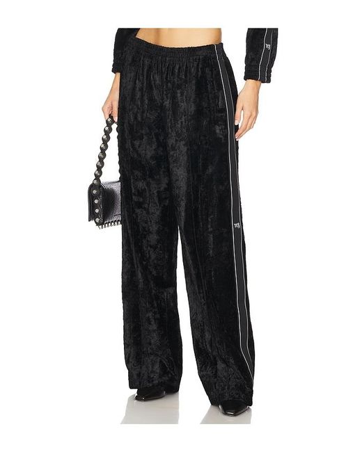Alexander Wang Track Pant With Logo Webbing in Black | Lyst