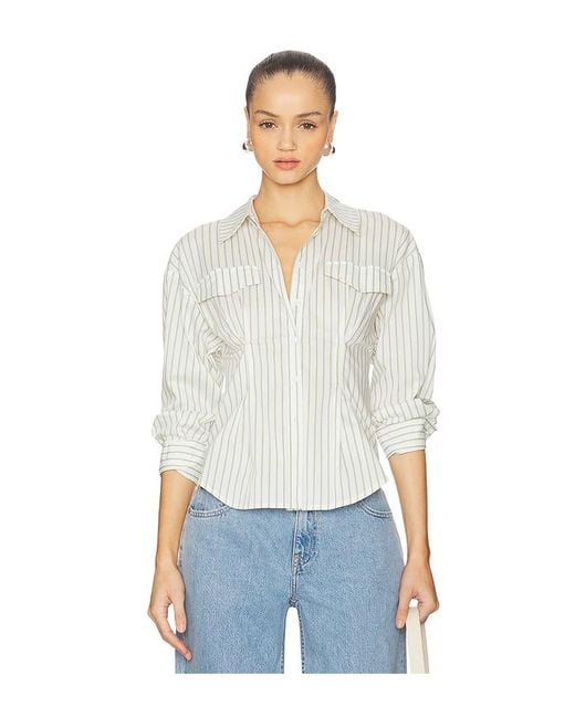 Heartloom Darling Shirt in White | Lyst UK