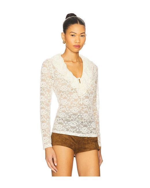 Steve Madden Elvie Top in Natural | Lyst UK