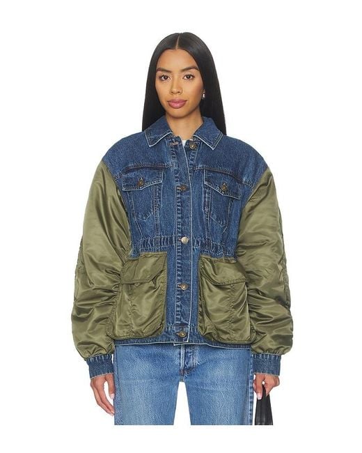 Steve Madden Joie Jacket in Blue | Lyst UK