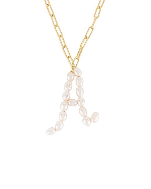 Blair Hera Pearl Initial Pendant 2024 www.alhudapk