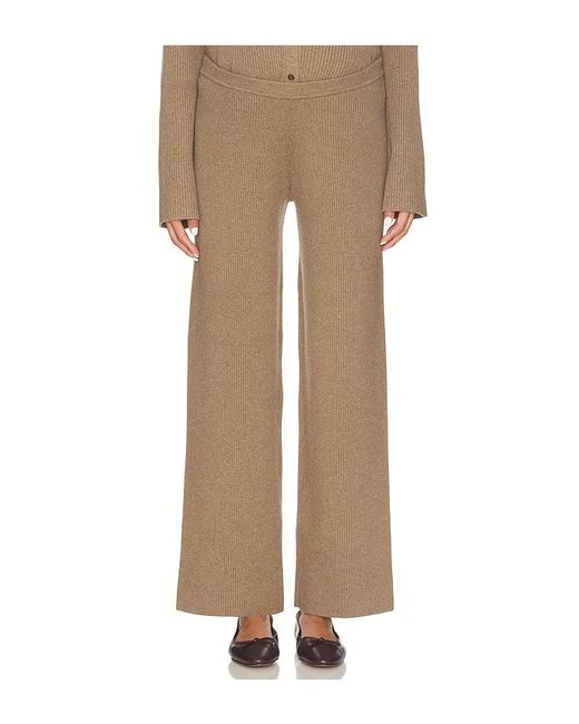 HATCH The Beatrice Ribbed Knit Pant in Natural | Lyst UK