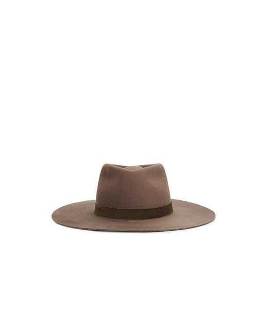 Janessa Leone Structured Wool Fedora Hat | Lyst